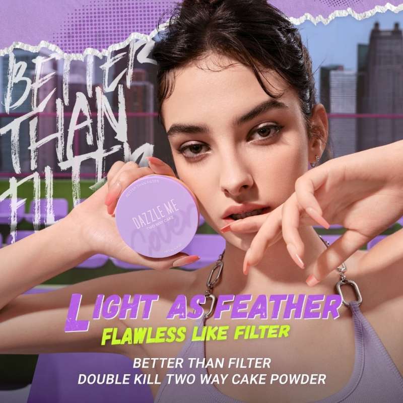 Jual [new Launch] Dazzle Me Better Than Filter Double Kill Two Way Cake ...