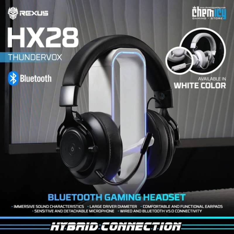Promo Rexus Thundervox Stream Hx28 / Hx-28 Bluetooth Gaming Headset ...