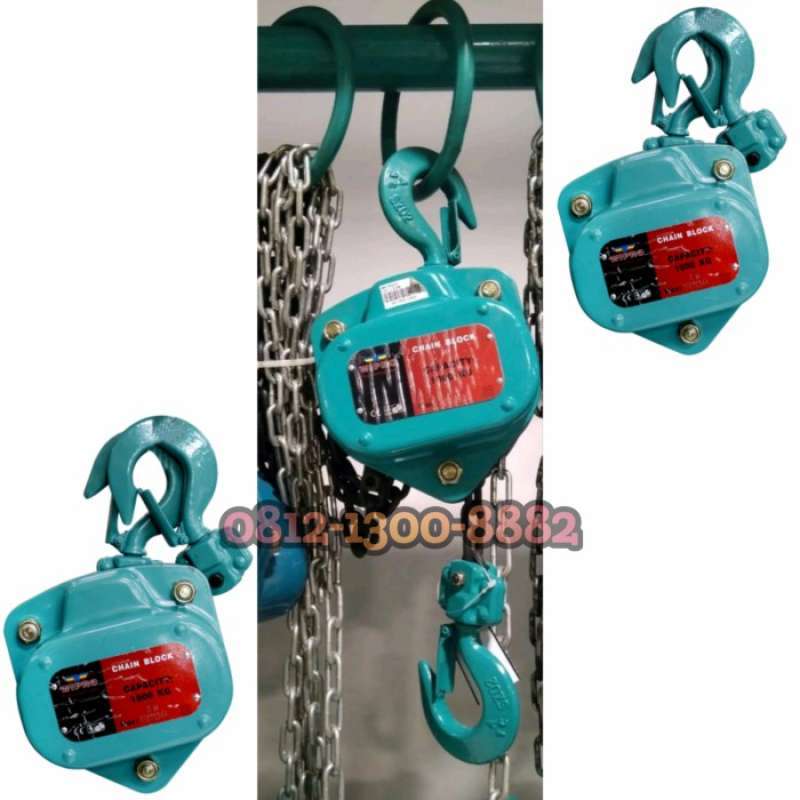 Promo Promo- Katrol 1,5 Ton 3 Meter / Chain Block 1,5 Ton X 3 Meter ...