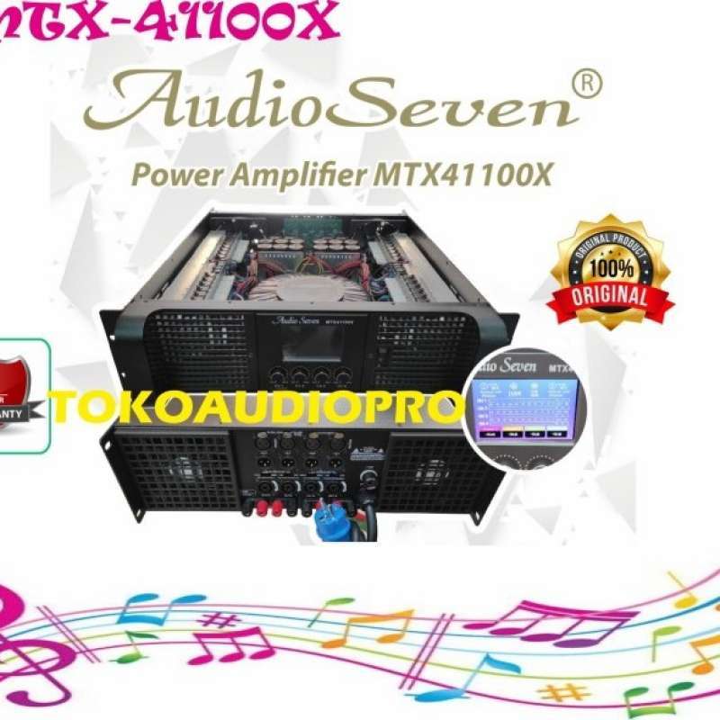 Promo Audio Seven Mtx41100x 4-channel Professional Power Amplifier ...