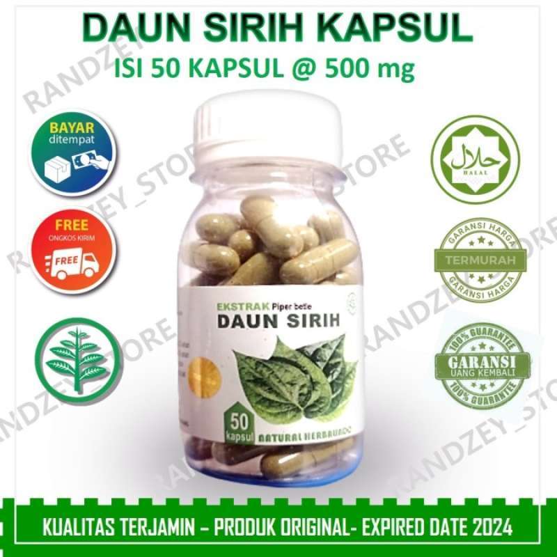 Jual Kapsul Daun Sirih Obat Herbal Keputihan Jamu Bau Badan Miss V ...