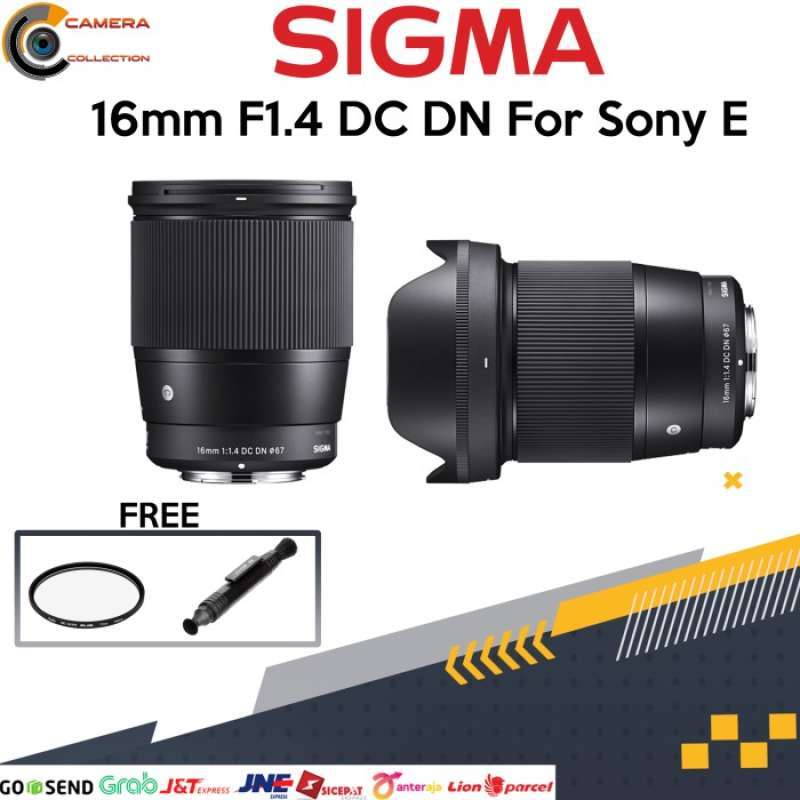 Promo Sigma 16mm F/1.4 Dc Dn Contemporary Lens For Sony E Diskon 23% Di ...