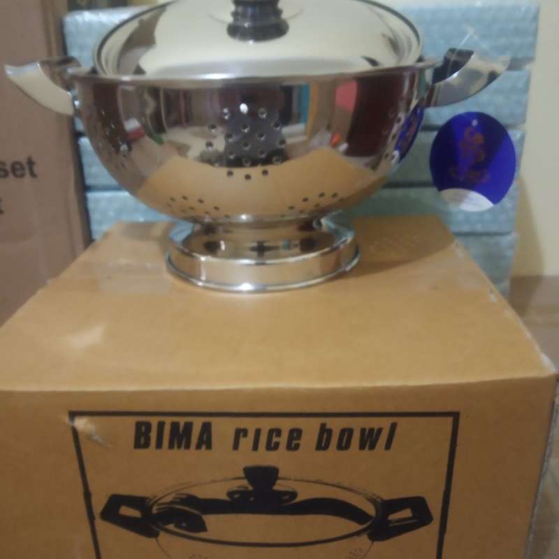 Promo Rice Bowl 20cm Bima (103) / Tempat Nasi Stainless Sus304 Diskon ...