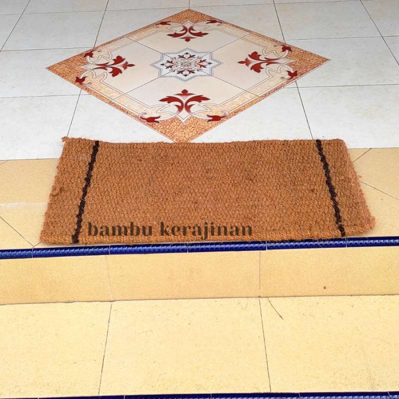 Promo Keset Anyam Sabut Motif Ijuk 90x45 / Keset 1 Pintu / Keset Teras ...