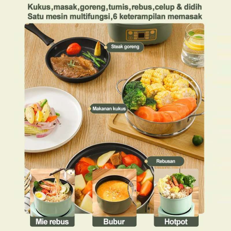 Jual Elegan Home Panci Listrik Kukusan Serbaguna 1,8 L, Model Terpisah Di Seller Circlet ...