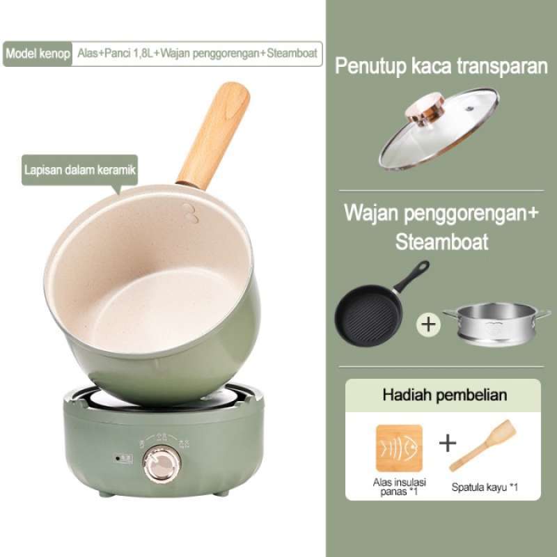 Jual Elegan Home Panci Listrik Kukusan Serbaguna 1,8 L, Model Terpisah Di Seller Circlet ...