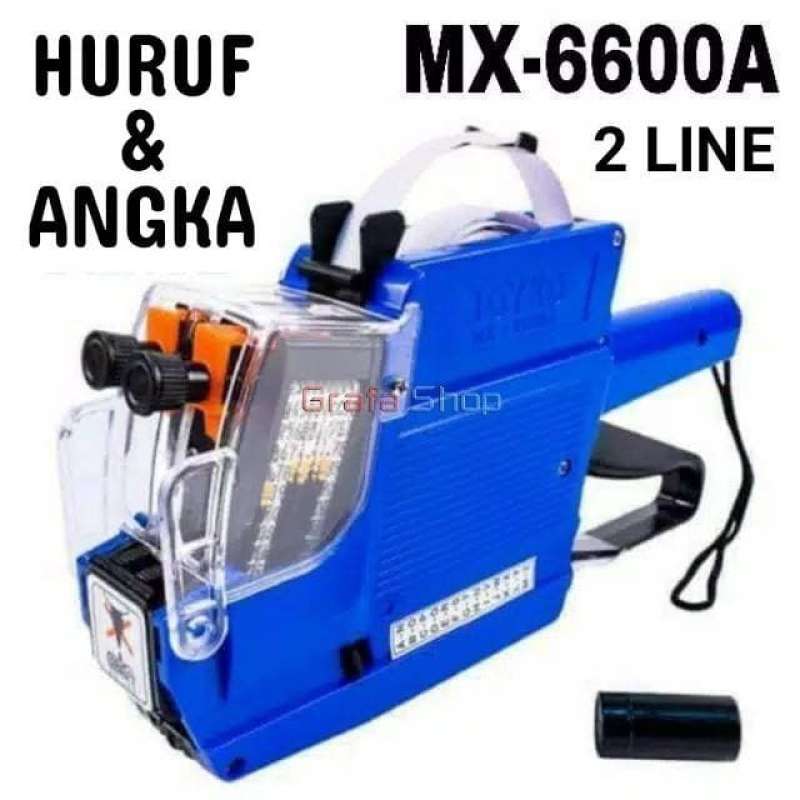Jual Alat Label Harga 2 Baris - Alat Cetak Harga Huruf Dan Angka - 2 ...