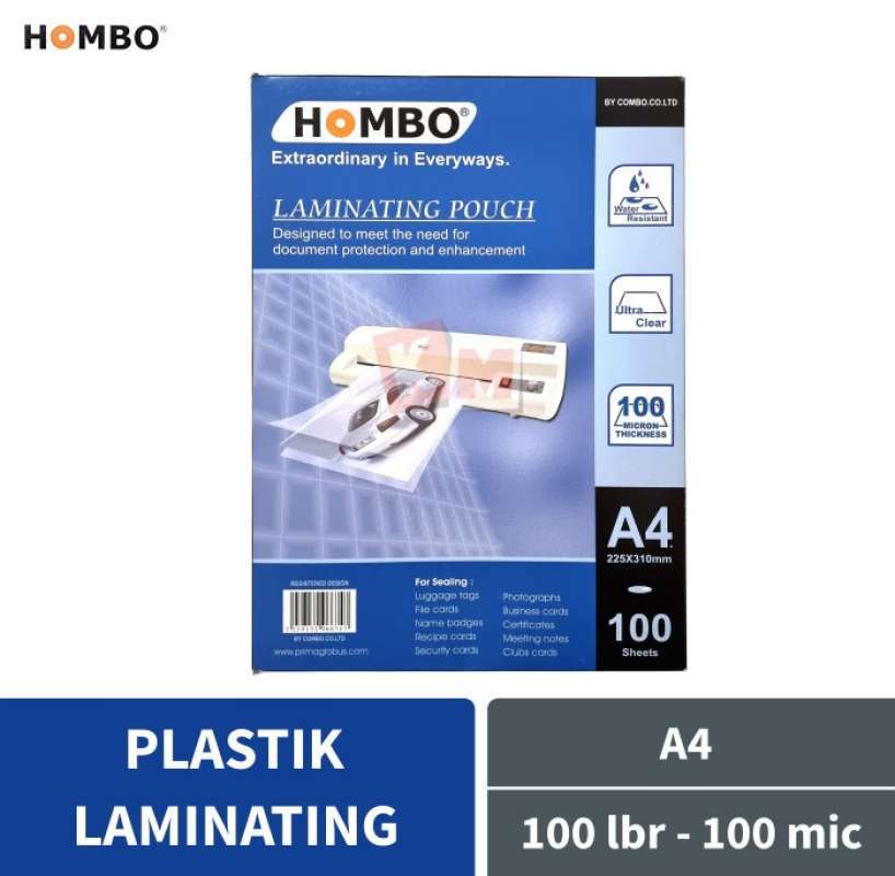 Jual Plastik Laminating Film Hombo A4 Ukuran A4 100 Micron Di Seller Circlet - Cengkareng Timur ...