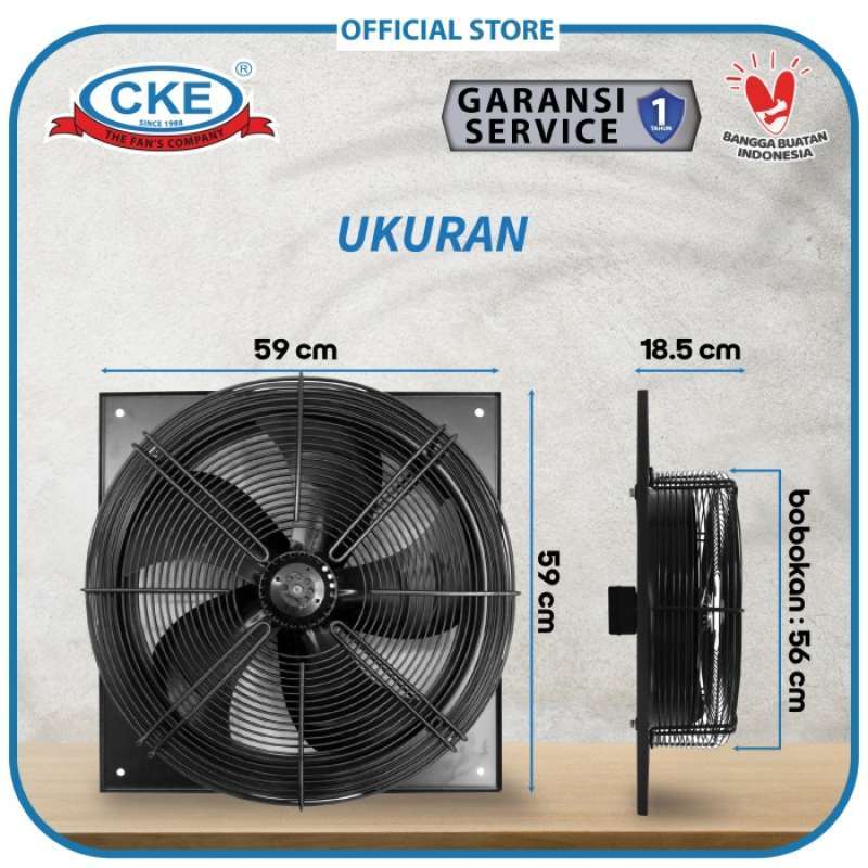 Promo Cke Exhaust Fan Ydwf 18 Inch Eksos Dinding Blower Gedung Terbaik ...