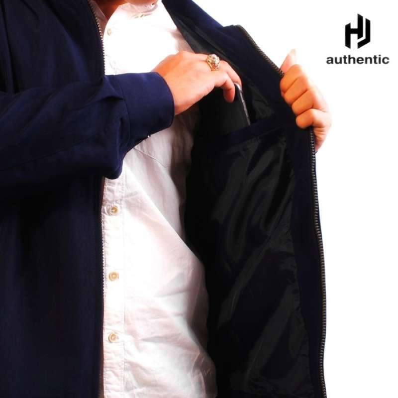 Jual Jasket Pria Cotton Premium Biru Navy Jaket Boss Formal Semi Jas ...