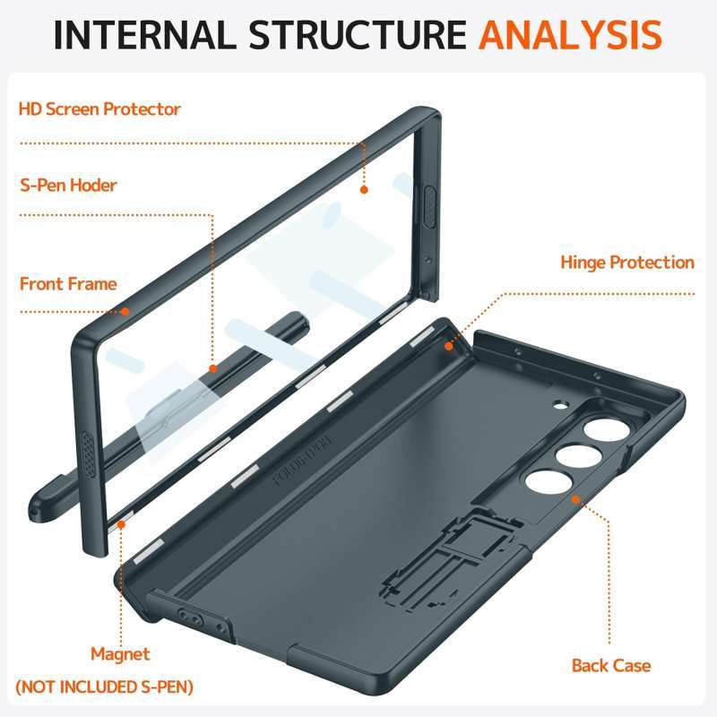 Jual Casing Samsung Galaxy Z Fold 6 Case Magnetic Hinge Premium ...