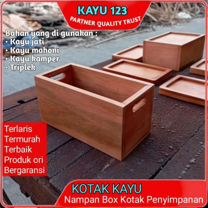Jual Wooden Box / Crate / Kotak / Kayu Mahoni (p) 30 X (l) 15 X (l) 15 ...