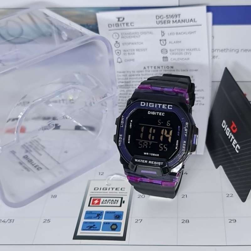 Jual Jam Tangan Digital Pria Digitec 5169 Original - Biru Tbr Di Seller ...