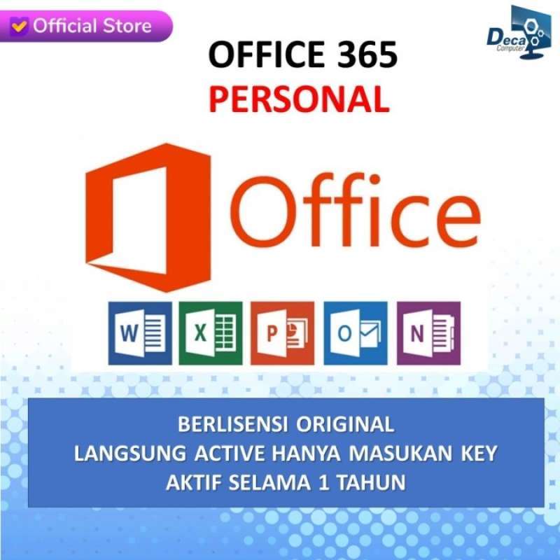 Promo Office 365 Personal 32bit/x64 1yr - Word, Excel, One Note, Outlook, Po Diskon 26% Di ...