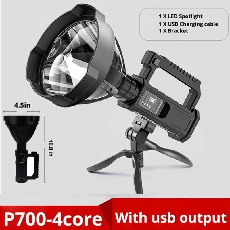 Promo Senter Besar Super Terang Senter Sorot Led Jumbo Jarak Jauh High ...