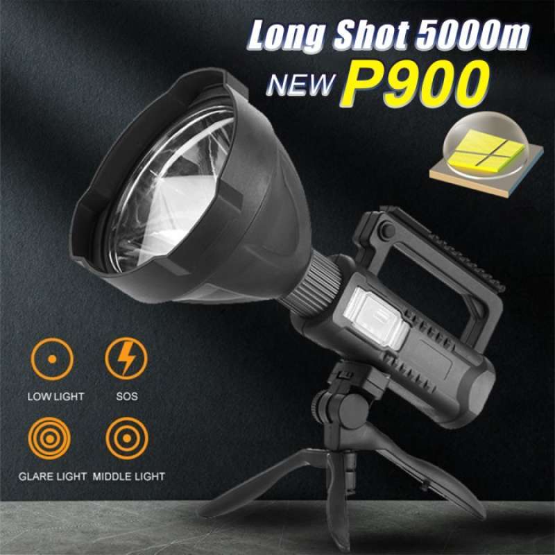 Promo Senter Besar Super Terang Senter Sorot Led Jumbo Jarak Jauh High ...