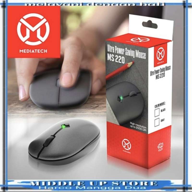 Promo Mouse Wireless Mediatech Ms 220 Ultra Power Saving Diskon 23% Di Seller Lepimu Store ...