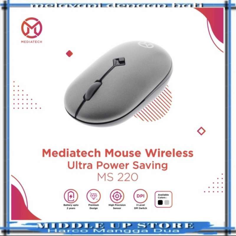 Promo Mouse Wireless Mediatech Ms 220 Ultra Power Saving Diskon 23% Di Seller Lepimu Store ...
