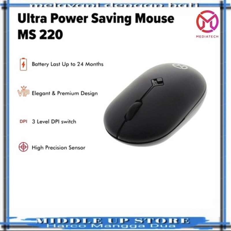 Promo Mouse Wireless Mediatech Ms 220 Ultra Power Saving Diskon 23% Di Seller Lepimu Store ...