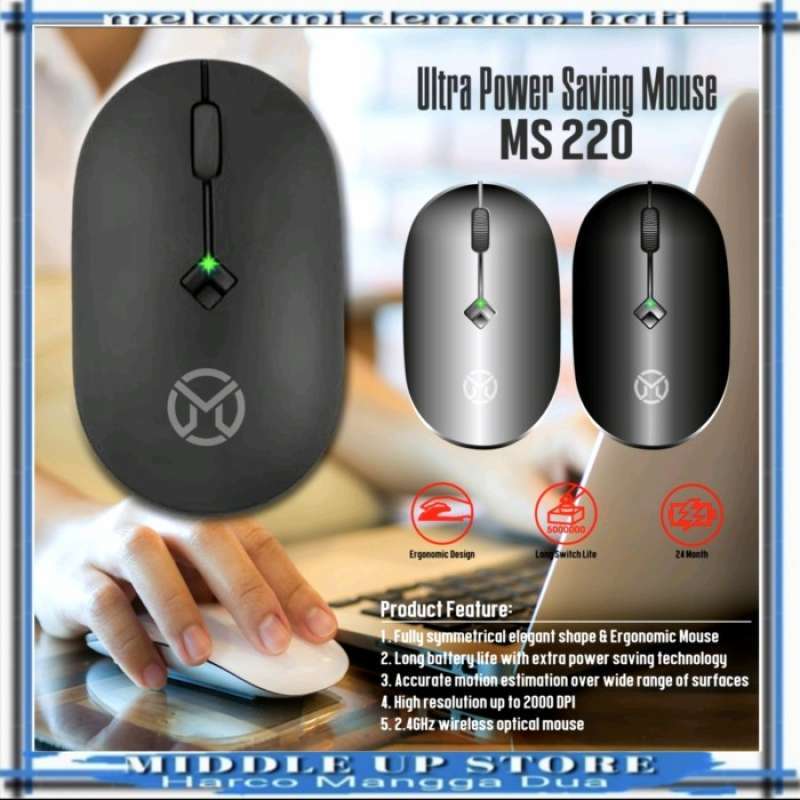 Promo Mouse Wireless Mediatech Ms 220 Ultra Power Saving Diskon 23% Di Seller Lepimu Store ...