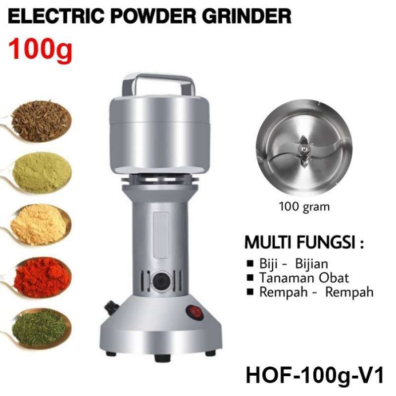 Promo Mesin Giling Bumbu Rempah/penepung/spice Herb Grinder/miller 100g ...