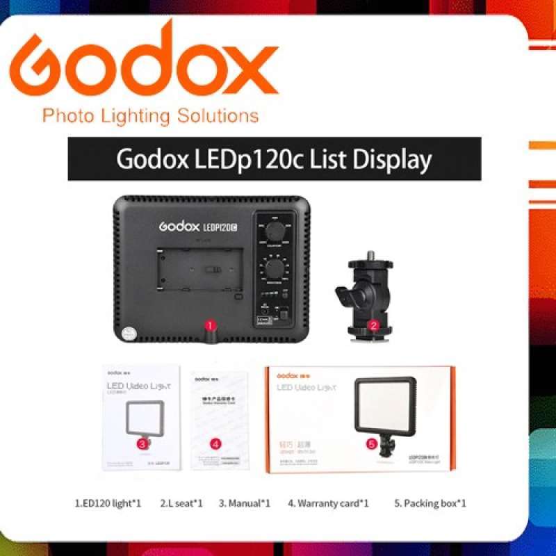 Jual Godox Ledp120c Ultra Led Video Light Bi Color Ledp 120c Ledp-120c ...
