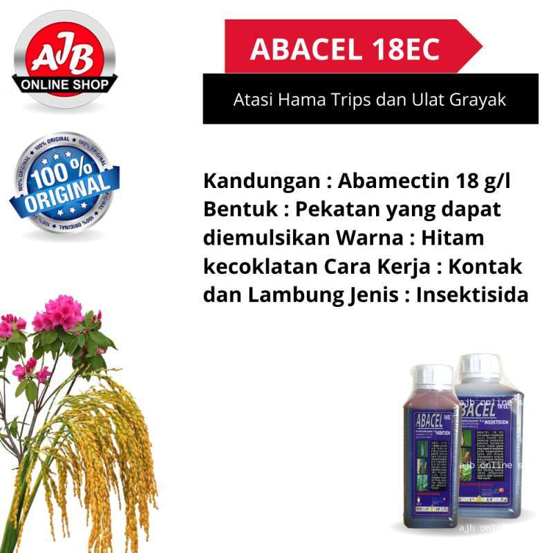 Jual Abacel 18ec Insektisida Abamectin 18 G/l Mengendalikan Hama Thrips ...