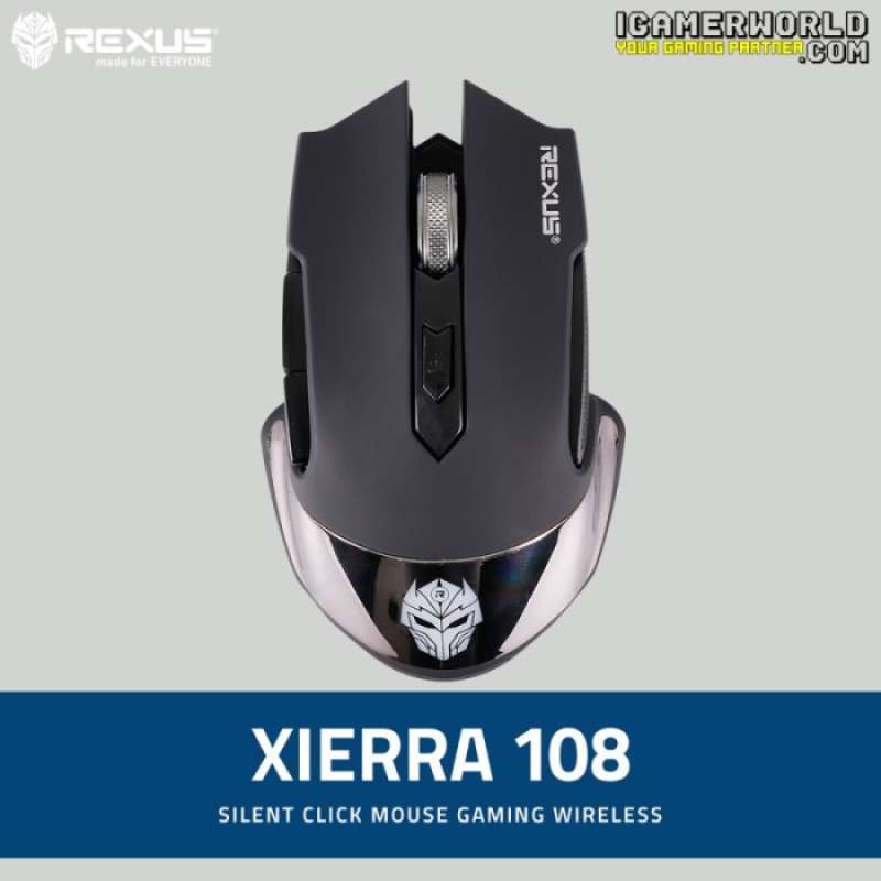 Promo Xierra 108 Silent Click Wireless Gaming Mouse Diskon 23% Di ...