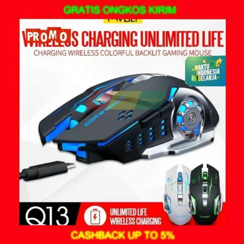 Promo Mouse Gaming Led Wireless Bluetooth Rgb Gamer Diskon 23% Di Seller Lepimu Store ...