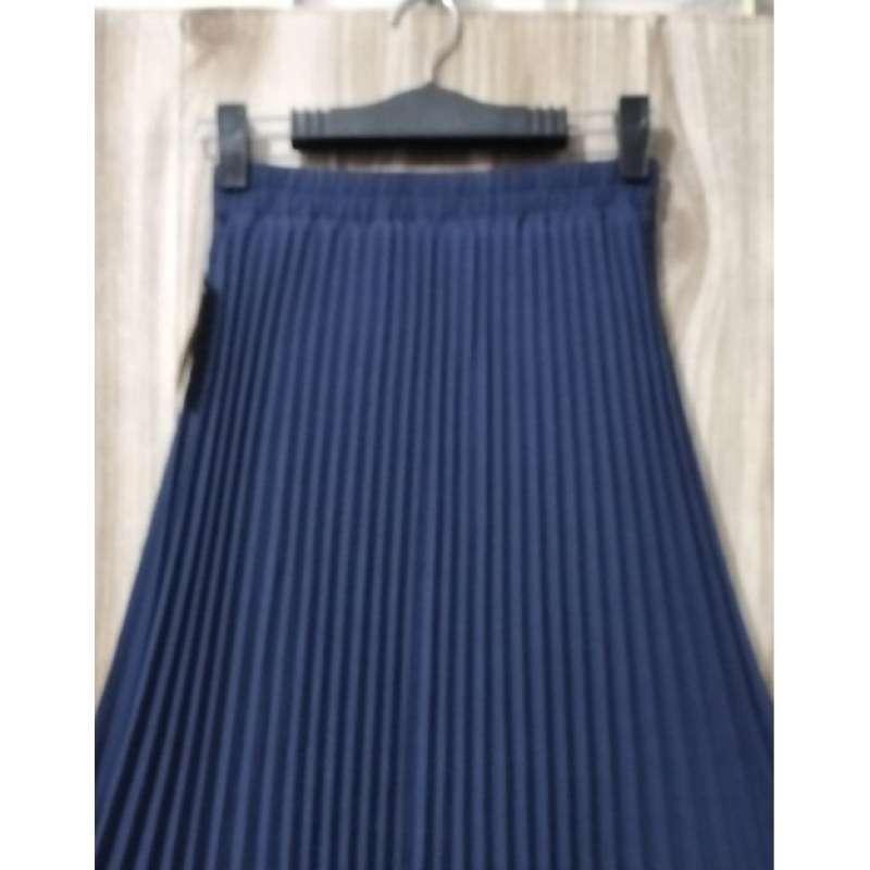 Promo Rok Plisket Super Jumbo( 4l) - Navy Jumbo Diskon 2% Di Seller ...