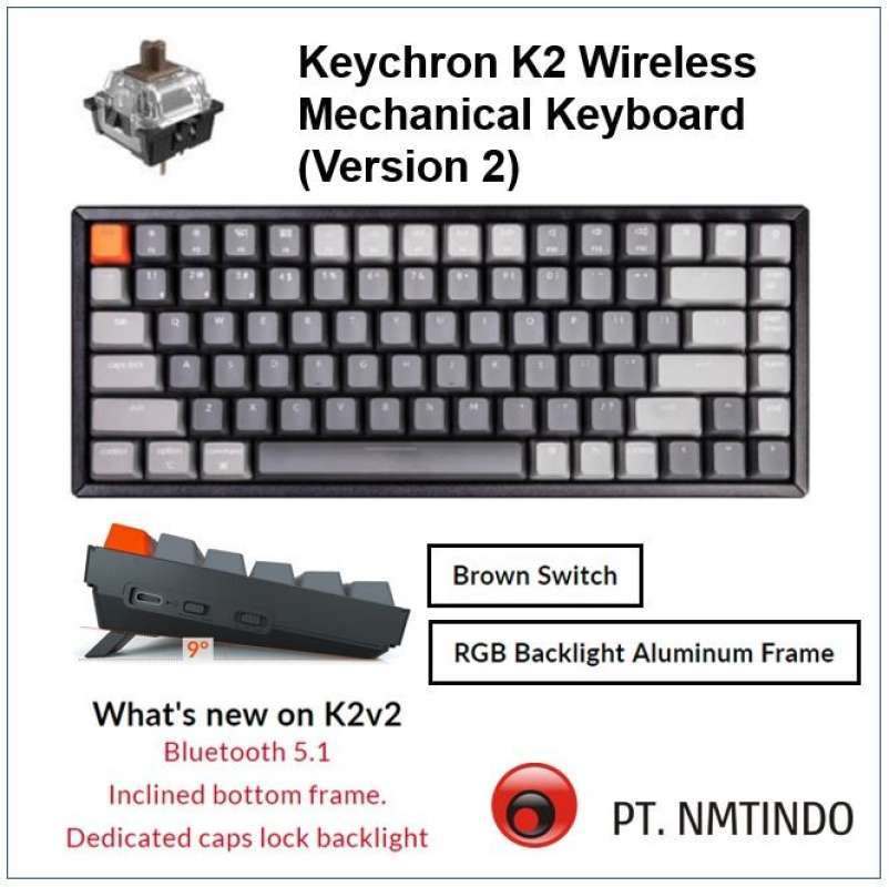 Promo Keychron K2 Version 2 Rgb Backlight Aluminum Frame Gateron Switch Diskon 23% Di Seller ...