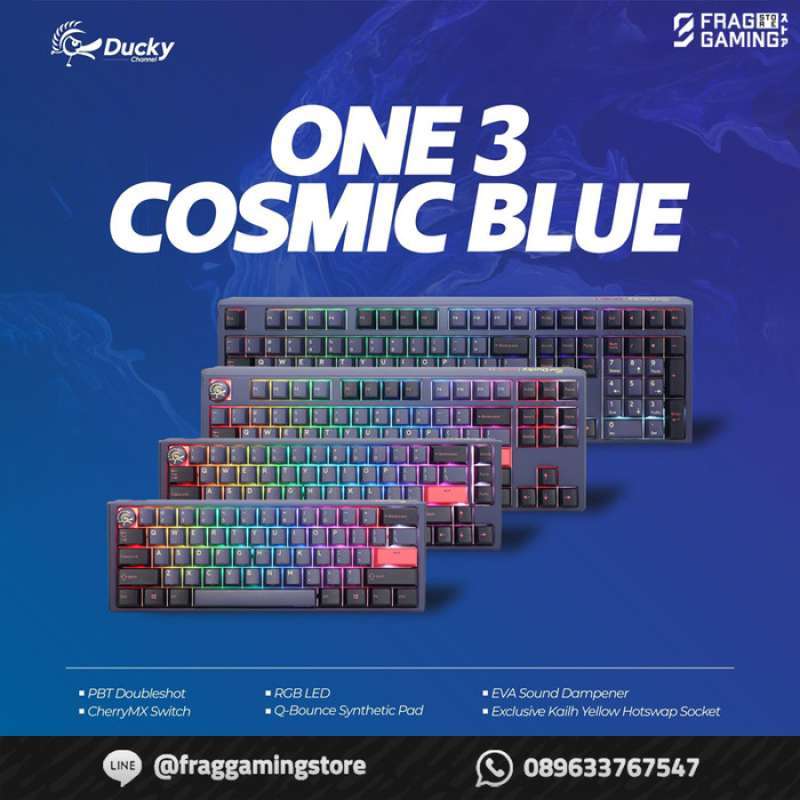 Promo Ducky One 3 Cosmic Mini 60% Hotswap Rgb Mechanical Gaming ...