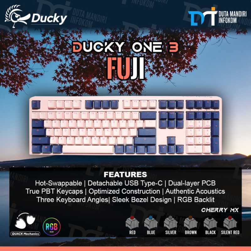 Promo Ducky One 3 Fuji Full Size - Hotswapabble Mechanical Gaming ...