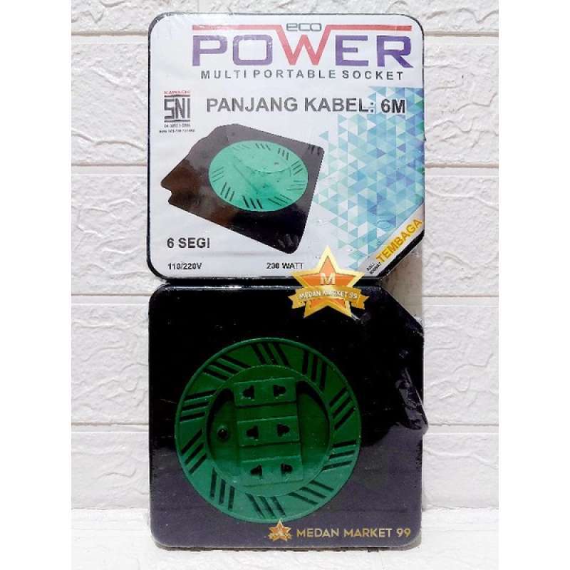 Jual [ Murah ] Stop Kontak Eco Power 3lb | Kabel Box | Kabel Roll | Cok ...