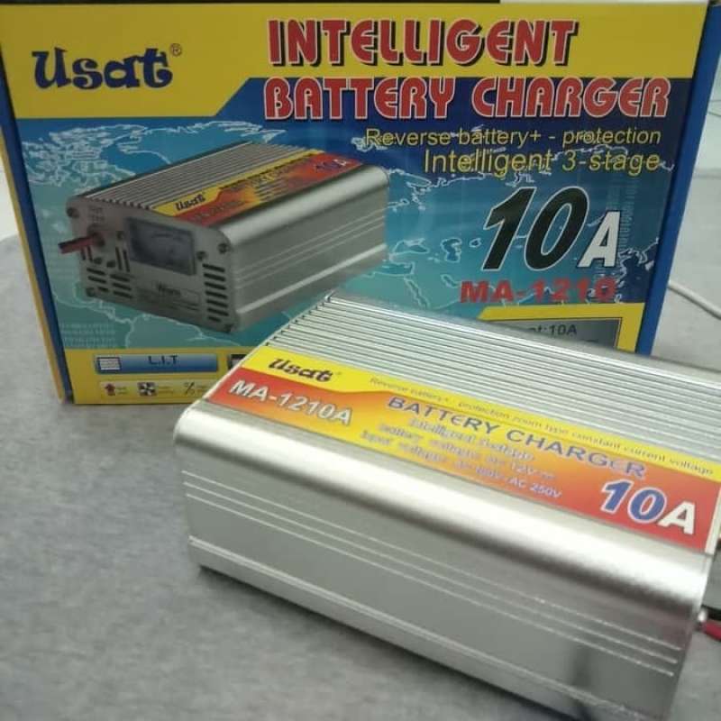 Promo Charger Accu/aki 12v 10a Otomatis Usat Intellegent Battery ...