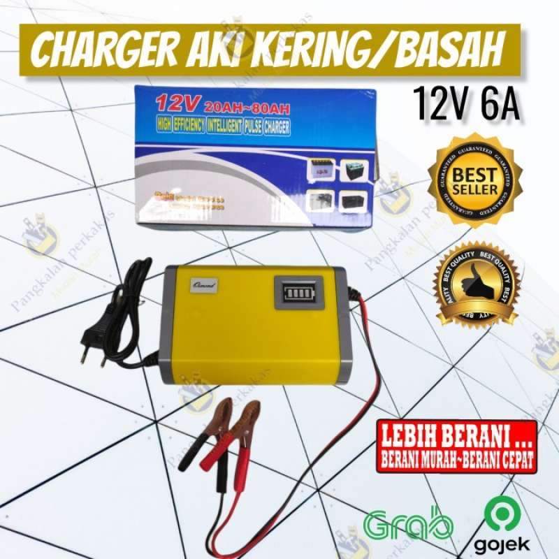 Promo Charger Aki Accu Mobil Motor Portable 12v 6a(real) Diskon 23% Di ...