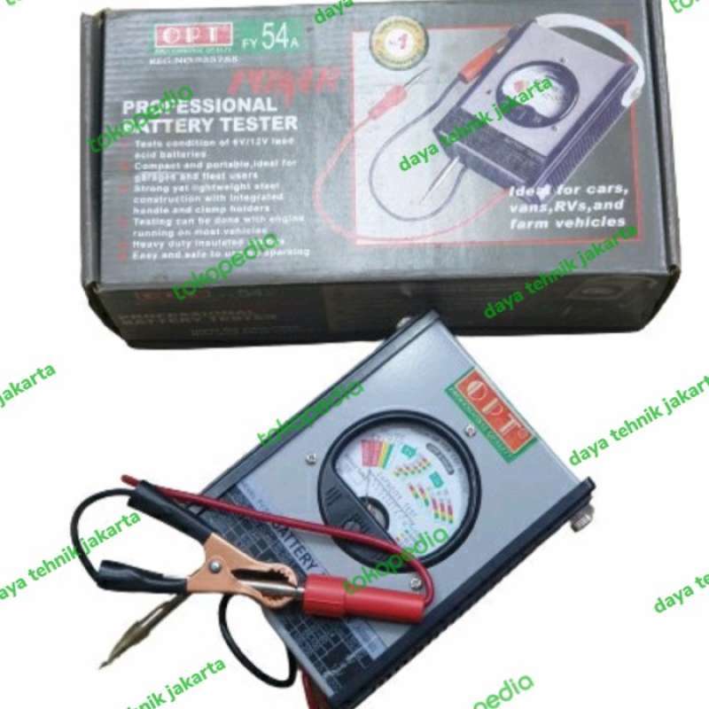 Promo Battery Tester Fy 54 Opt Alat Test Aki Mobil Motor Merk Opt ...