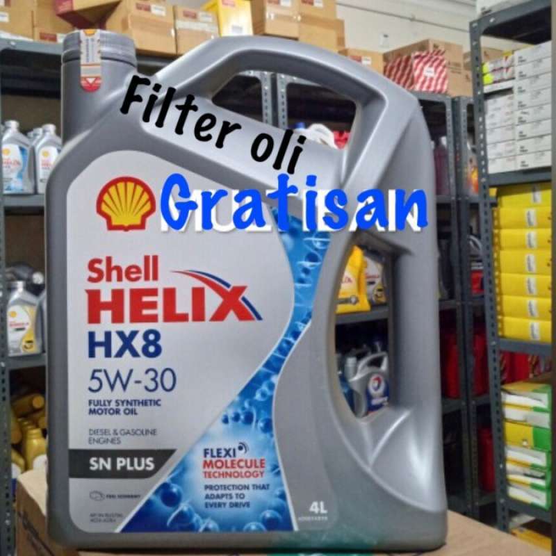 Promo Oli Mesin Shell Helix Sae Hx8 5w-30. 4liter Diskon 23% Di Seller ...