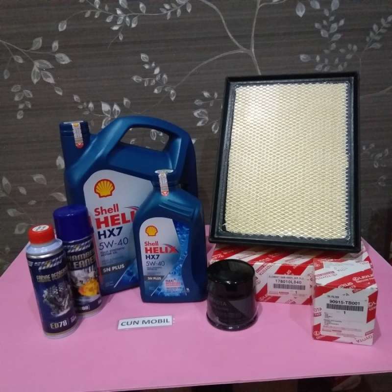 Promo Paket Oli Mesin Shell Hx7 5w-40 Innova Rebond, Fortuner Vrz 6 ...