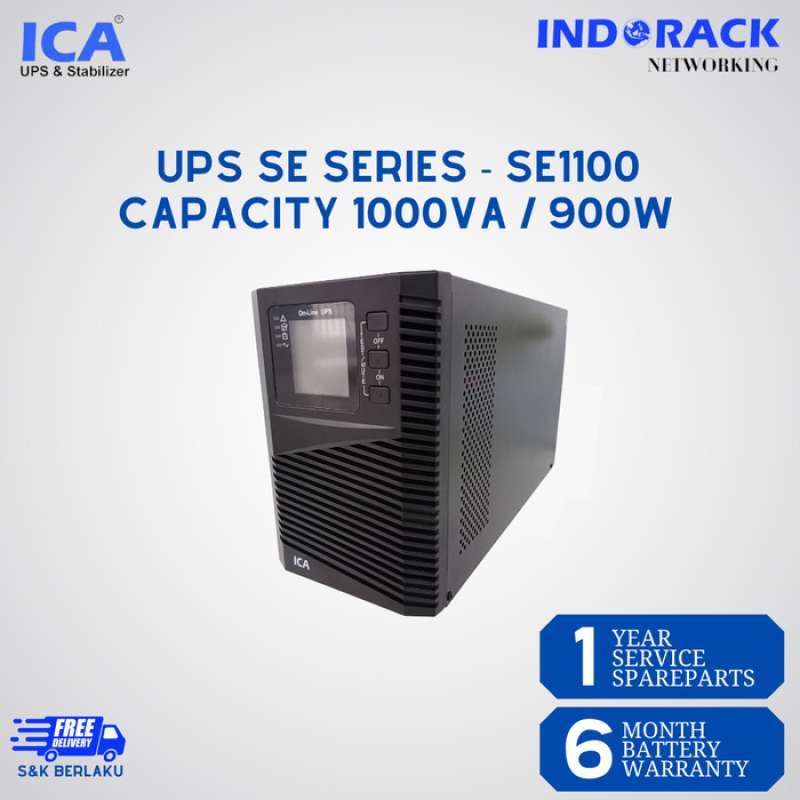 Promo Ica Ups Se Series Type 1000va / 900w Se1100 Online Sinewave ...