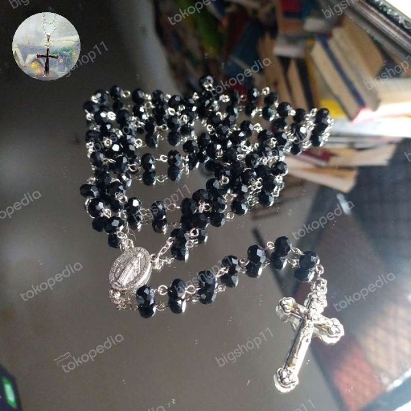 Jual Rosario Doa Bapa Kami 77 Butir Kristal 8mm Hitam Di Seller Rumix - Cengkareng Timur, Kota ...