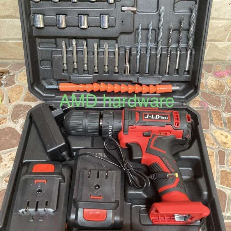 Jual Mesin Bor Beton Battery Cordless Impact Drill Nrt-pro Set Dc-340 ...