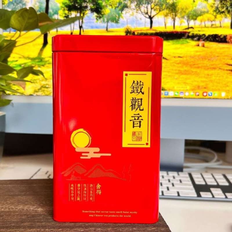 Promo Chinese Tea Leaf Teh (m) Box Besi Tiguanyinda Hong Pao Jin Jun ...