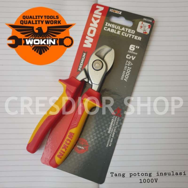 Promo Tang Potong Kabel Insulasi Listrik Insulated Cable Cutter 6 Inch ...