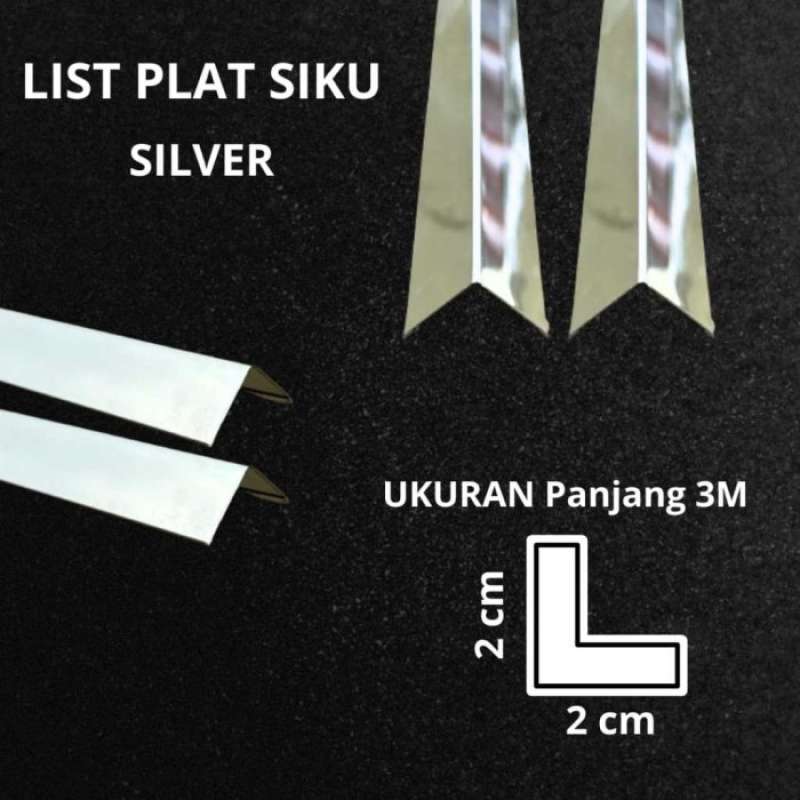 Jual List Plat Gold Panjang 1meter ,2meter Dan 3meter - Slver(0,4mm)3x3 ...