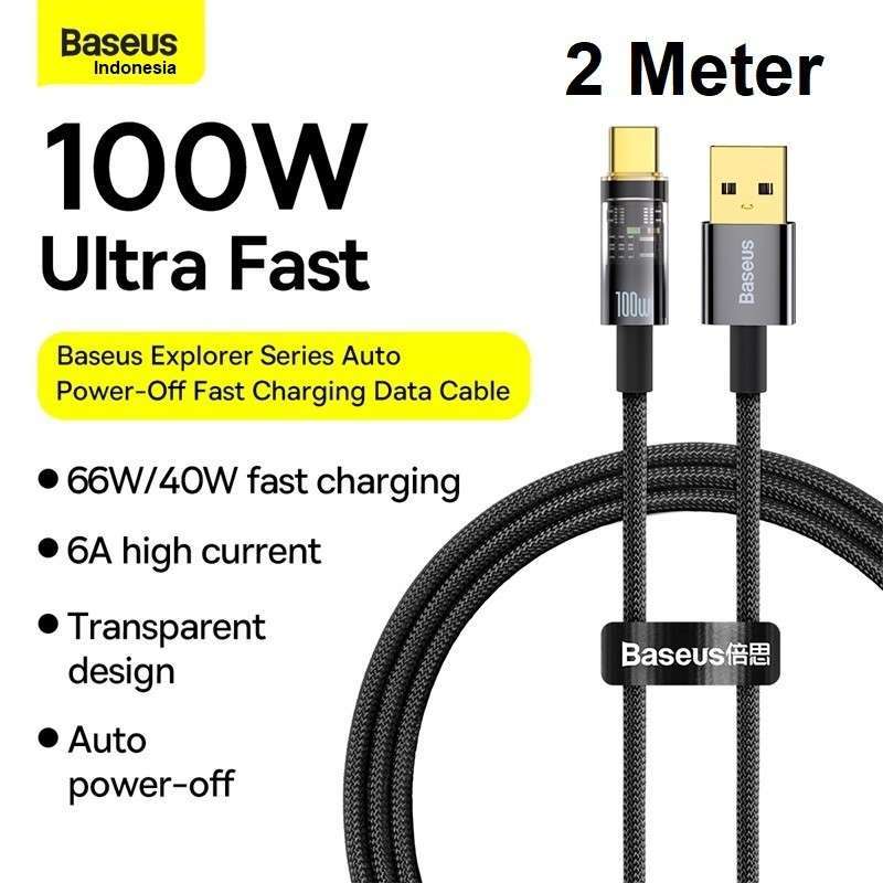 Promo Baseus Kabel Charger Explorer Series Auto Power Off Cable Usb A ...