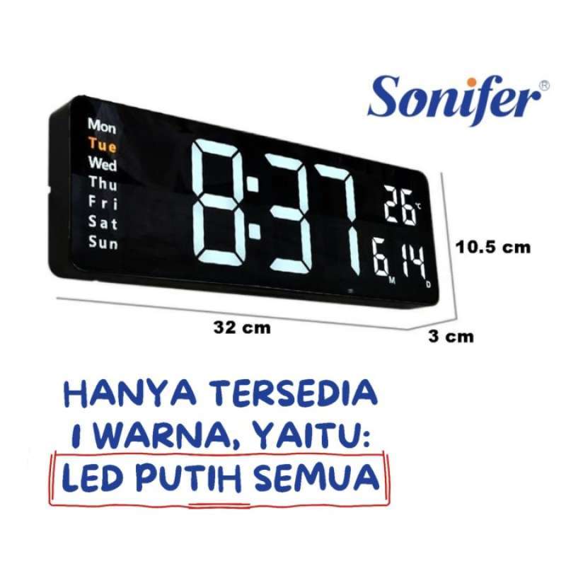 Jual Jam Dinding Timer Digital/jam Countdown/jam Stopwatch Sonifer ...