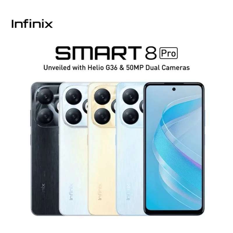 Jual Infinix Smart 8 Pro 8gb/128gb 5000mah Battery Garansi Resmi Infinix - Black Di Seller Agres ...