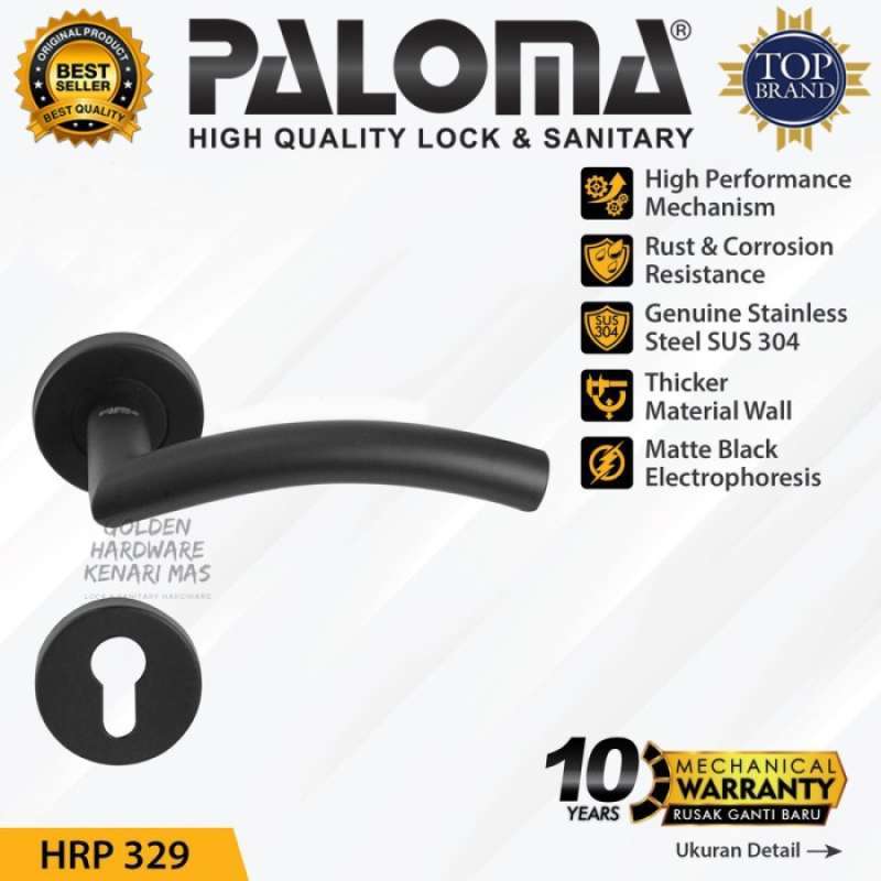 Promo Hrp 329 Handle Pintu Roses Vania Stainless Hitam Matte Black ...