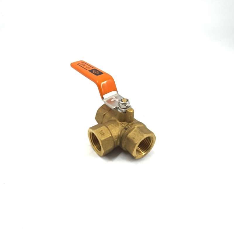 Promo Ball Valve 3 Way 1/2 Kuningan / Kran Cabang Triway Sailing - Onda ...
